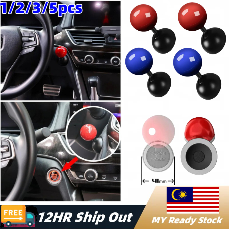 (Local Shipment) 4pcs Car One Touch Start Button Novelty Rocker Push ...