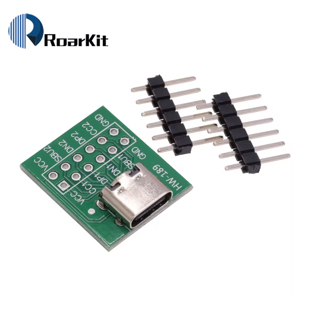 USB TYPE-C to DIP PCB Connector Pinboard Test Board Solder Female Dip ...
