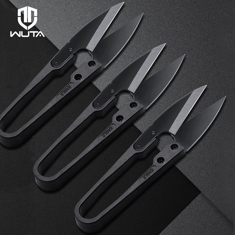 WUTA Antirust Scissors Metal U Shape Clippers - Black (1 Pc) | Shopee ...
