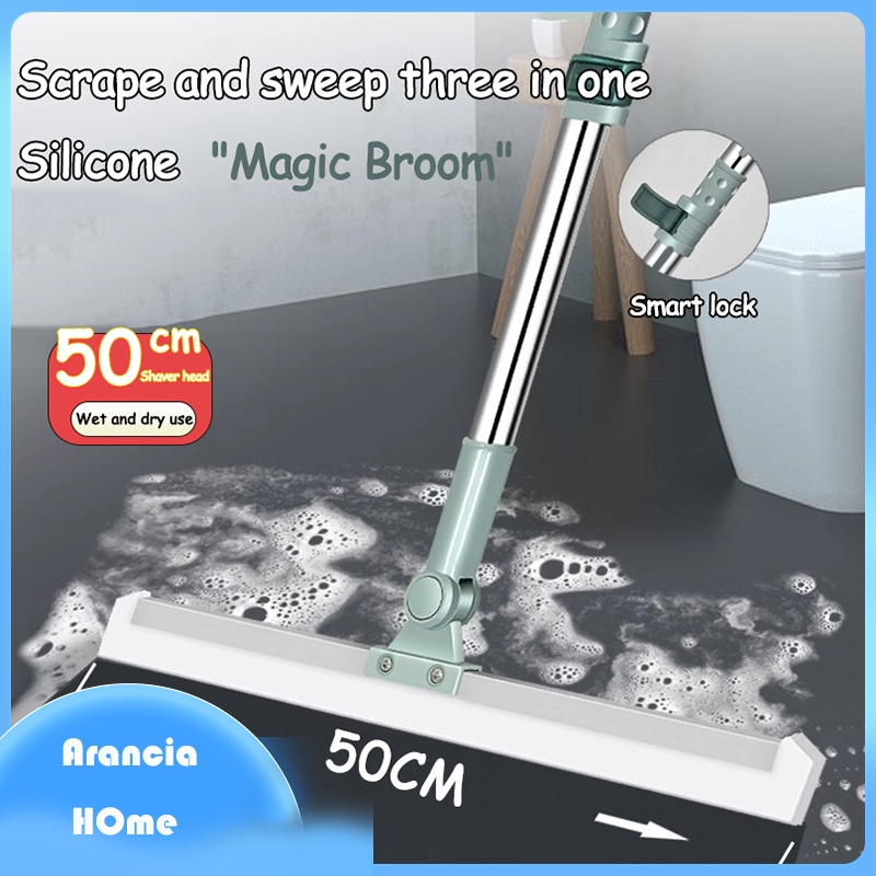 *READY STOCK AT MALAYSIA*Magic Broom Silicone Floor Scraper Household ...