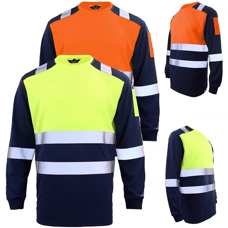 Reflective Shirt for Men Construction Long Sleeve Mining Safety Shirts ...