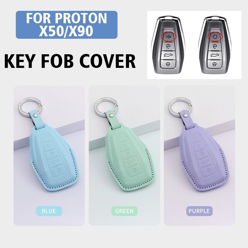 PU Leather For Proton X50 X90 S70 Car Key Case Cover X50 Remote Key Fob ...