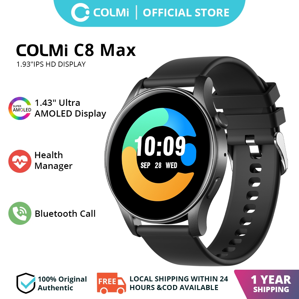 COLMI V73 smart watch 1.43 AMOLED screen health monitoring sleep ...