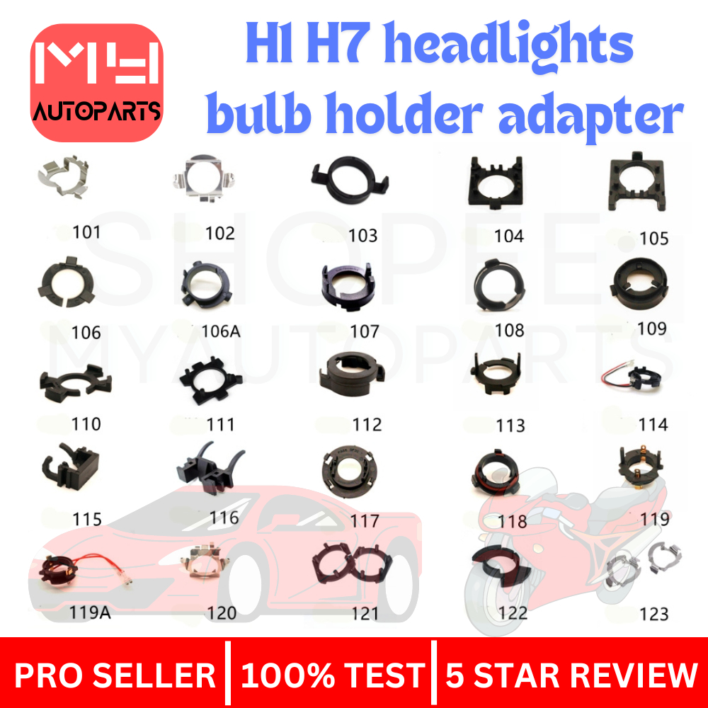 2pcs H1 H7 LED headlights bulb lamp adapter holder base for the auto headlights lamps bulb ...