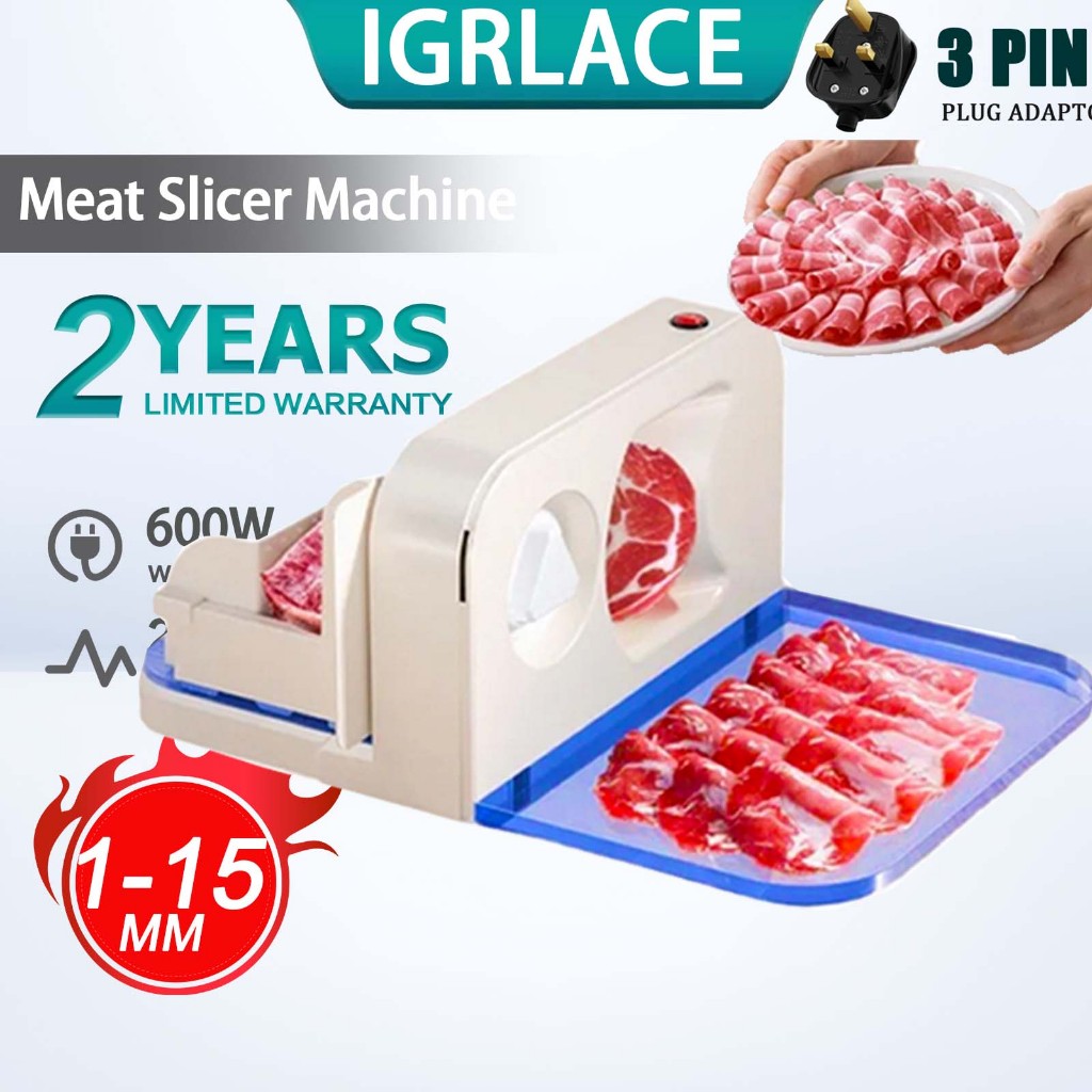 IGRLACE Folding Electric Lamb Mutton/Fat Beef Roll Meat Cutter Slicer ...