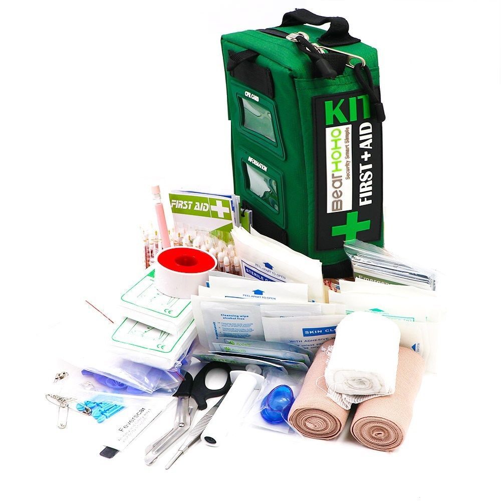 VitalFour First Responder Trauma Bag (Empty & Complete Set) 165-Piece ...