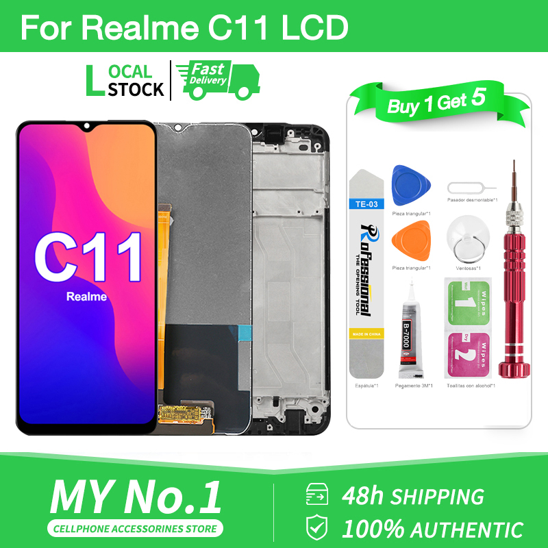 Original LCD for REALME C20 / C21 / NARZO 50I / C11 2021 RMX3231 LCD Display Digitizer 10 Touch ...