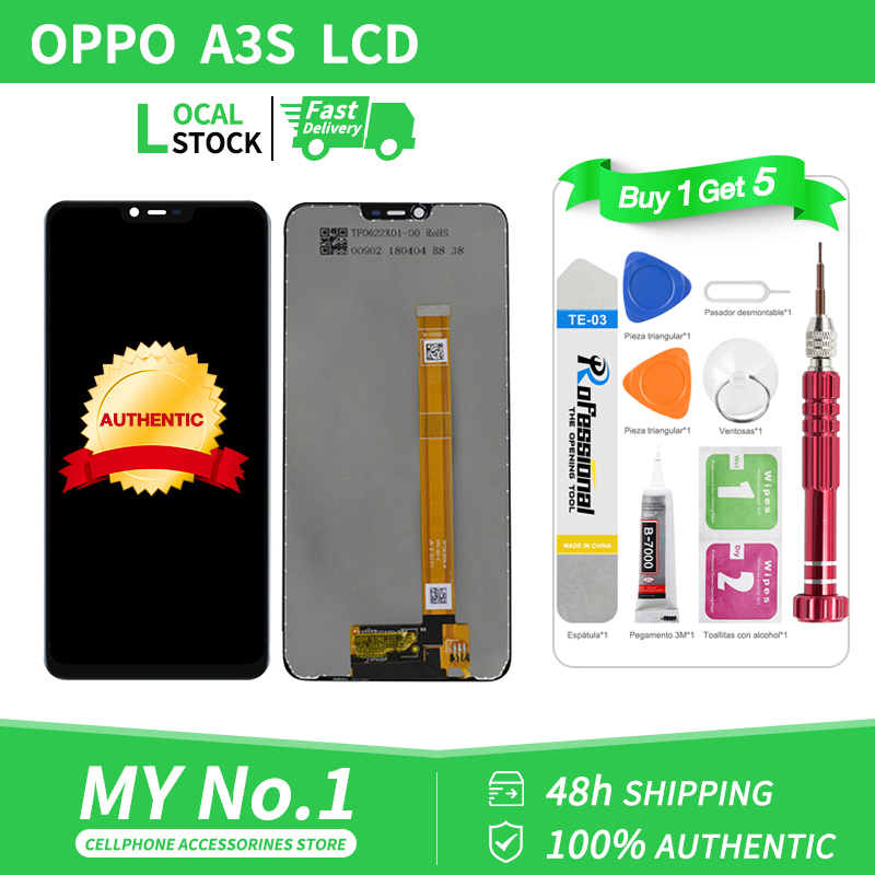 Original LCD for OPPO A3S / A12E / A5 / REALME C1 / REALME 2 RMX1809 LCD Display Screen+Touch ...