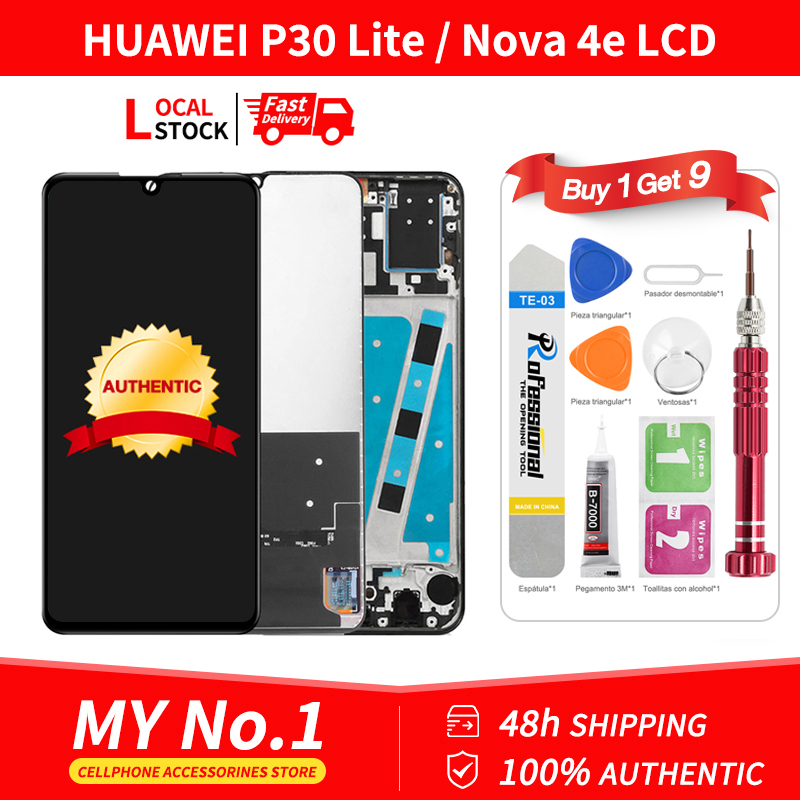 HUAWEI NOVA 4E/P30 LITE 6GB Version 48MP LCD Touch Display Screen Digitizer Assembly Replacement ...