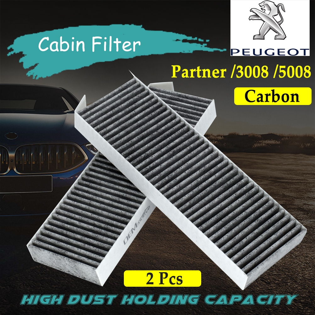 Carbon Car Cabin Air Aircond Filter For Peugeot Partner Tepee Box 3008 ...