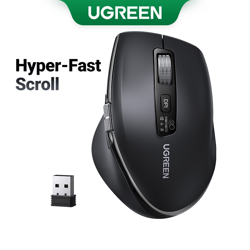 UGREEN Hyper-Fast Scroll Wireless Mouse Bluetooth 5.4 2.4G Ergonomic ... UGREEN Hyper-Fast Scroll Wireless Mouse Bluetooth 5.4 2.4G Ergonomic ...