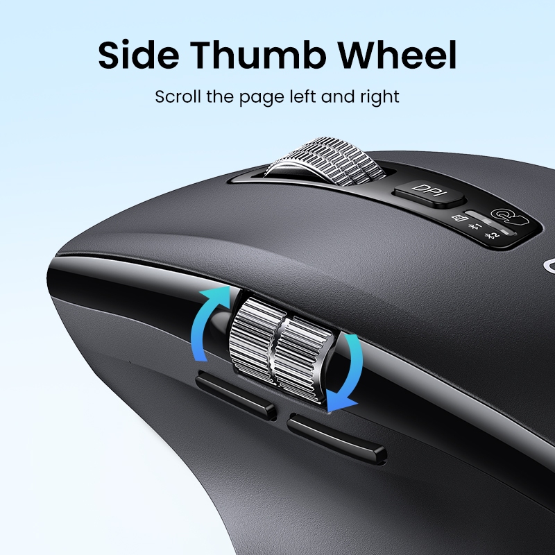 UGREEN Hyper-Fast Scroll Wireless Mouse Bluetooth 5.4 2.4G Ergonomic ...