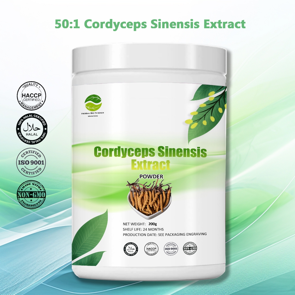 Herbal Bio Science Selected Series 50:1 Cordyceps Sinensis Extract/Net Weight 200g/Anti fatigue ...