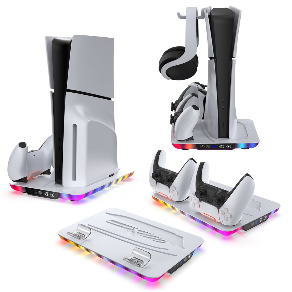 DOBE RGB Multifunctional Cooling Stand with Controller Charging for PS5 ...