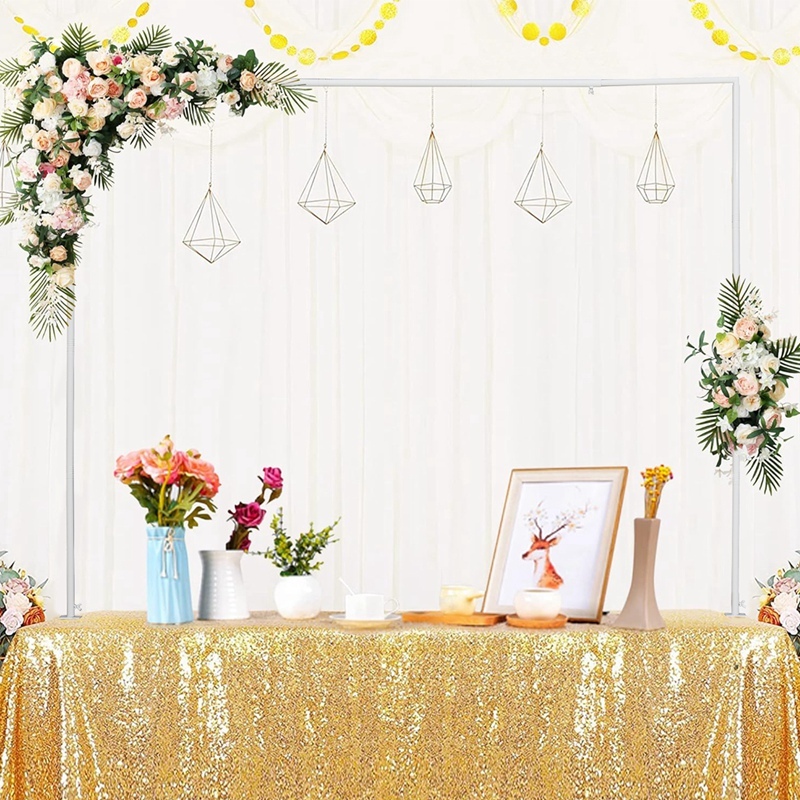Wedding Arch Over The Table Rod Stand with Clamps Square Plastic ...
