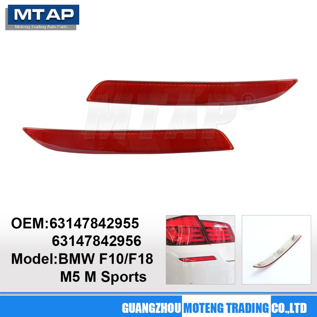 Rear bumper reflector For BMW 5 SERIES F18 F10 M SPORT/M5 2009-2016 ...