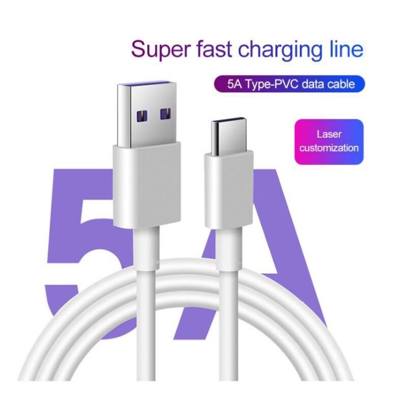 Huawei 5A Fast Charging USB-Type-C Cable For Nova 5T 7i SE Mate 20 30 ...