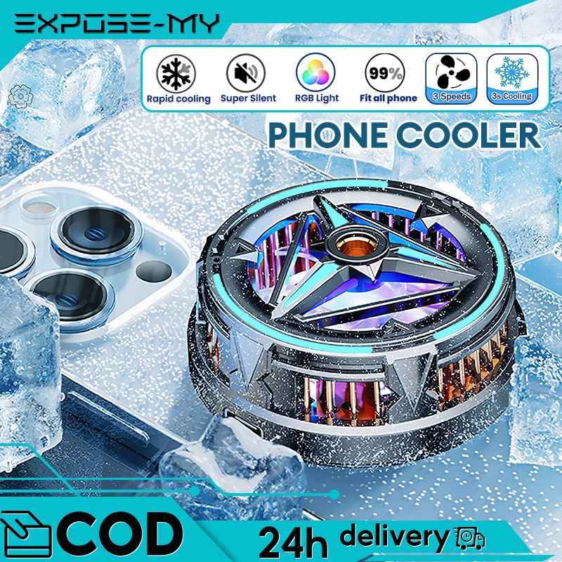 Mobile Phone Coller Magnetic Radiator Cooling Fan Freezing Phone Tablet ...