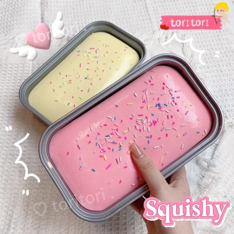️toritori big squishy Cake Box Sticky hand Slow Rebond Decompression vent Toy pinch | Shopee ...