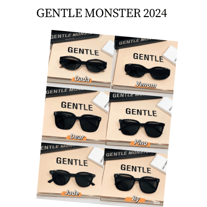 2024 Gentle Monster New Collection Black Acetate Sunglasses | Shopee ...