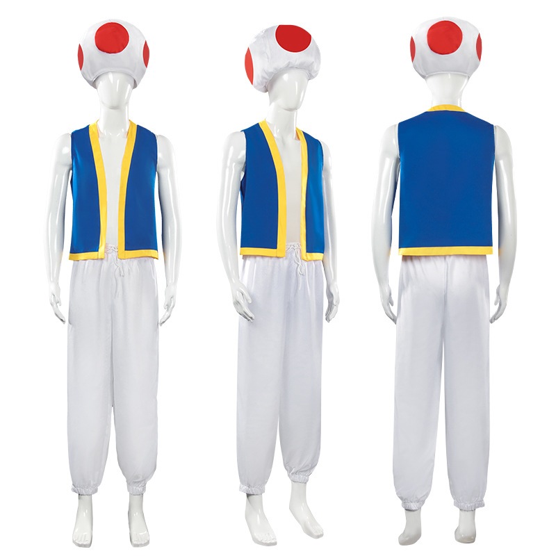 【Ready Stock】The Super Mario Bros. Movie Kinopio Toad Cosplay Costume ...