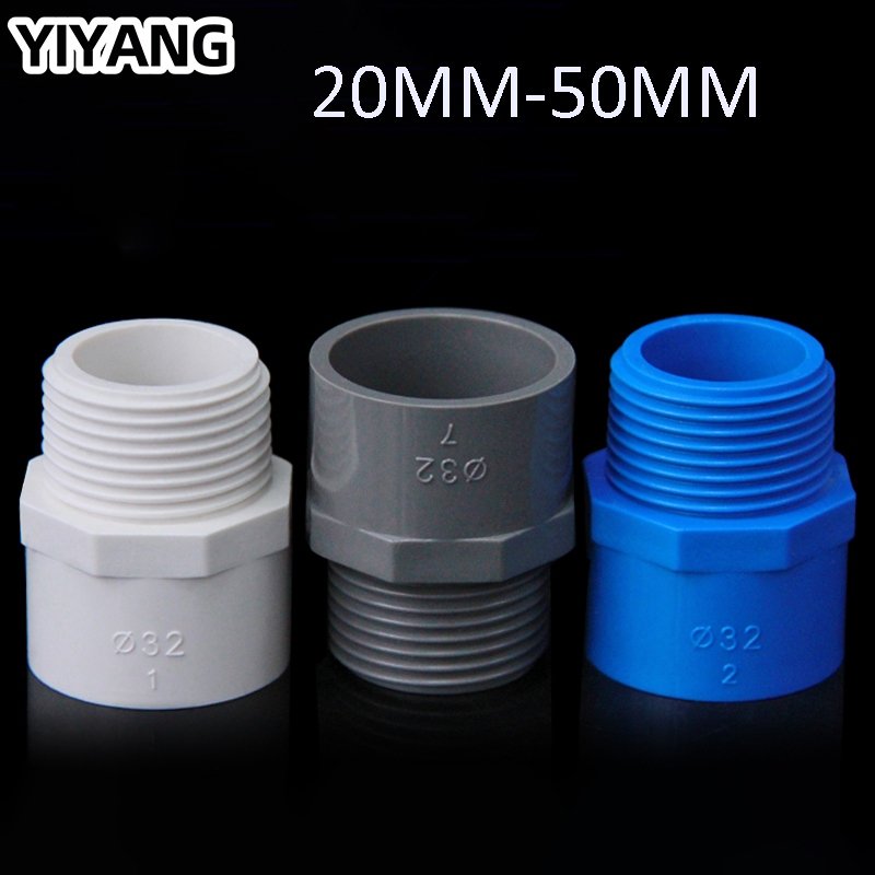 (1pcs)PVC FITTING VALVE SOCKET ( 20MM - 110MM )White/ Gray/ Blue ...