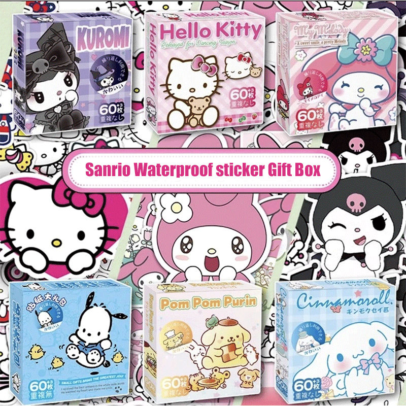 [Gift Box] Cinnamoroll Waterproof Stickers Sanrio Cartoon Stickers ...