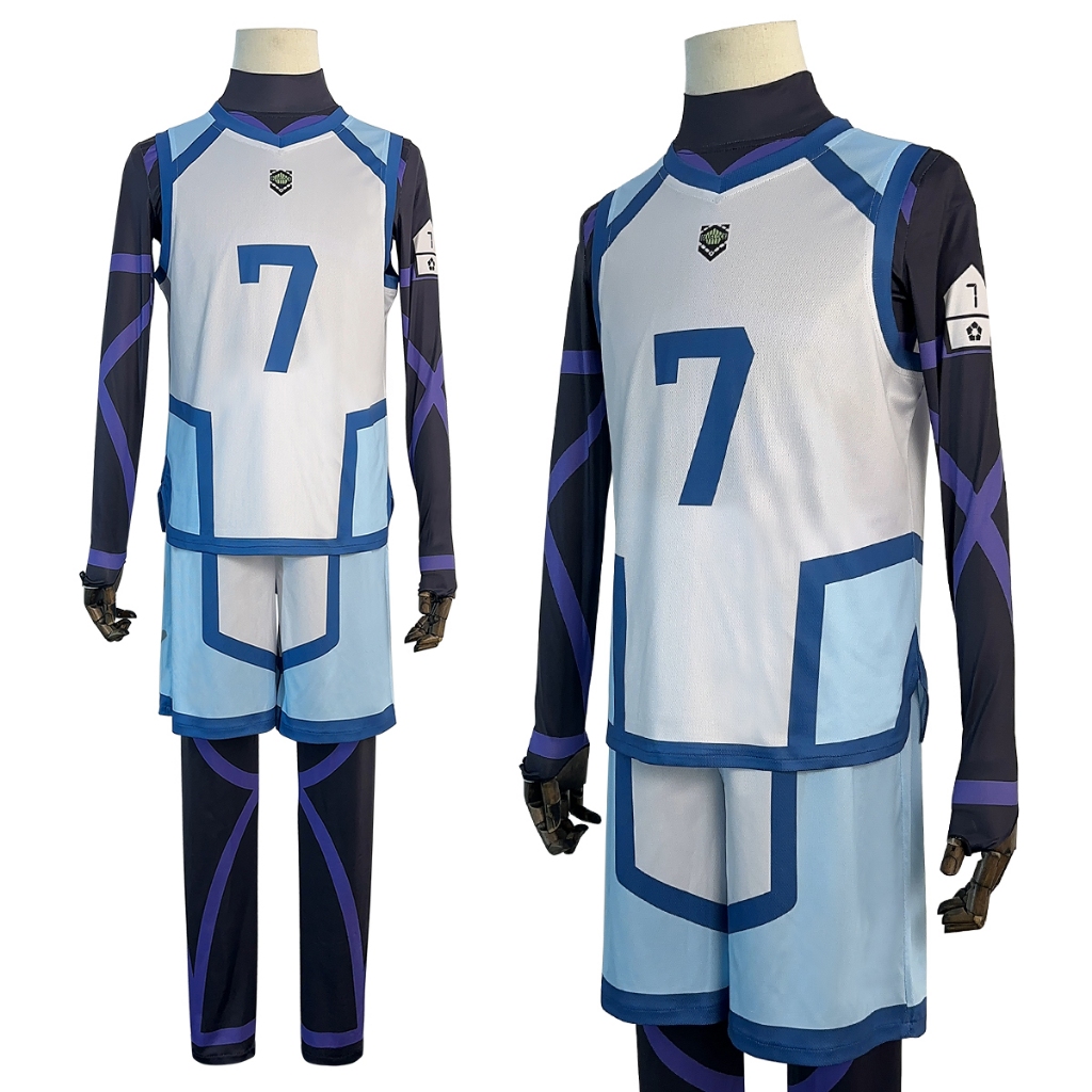 HOLOUN Blue Lock Cosplay Nagi Reo Training Wear Season 2 Jerseys Anime ...