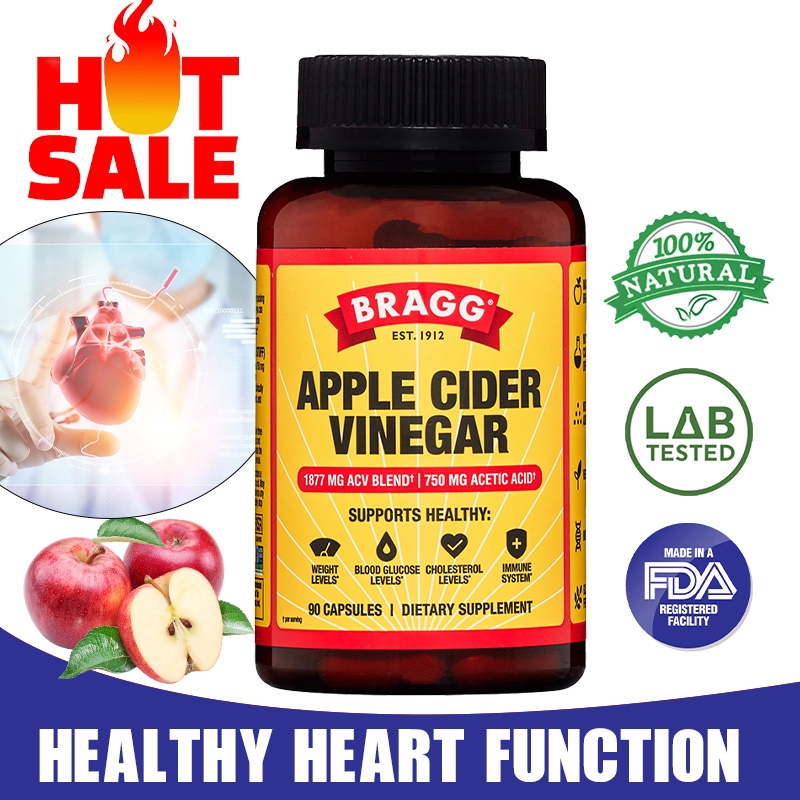 Apple Cider Vinegar Supplement - Vitamin D3 & Zinc - Immune & Weight ...