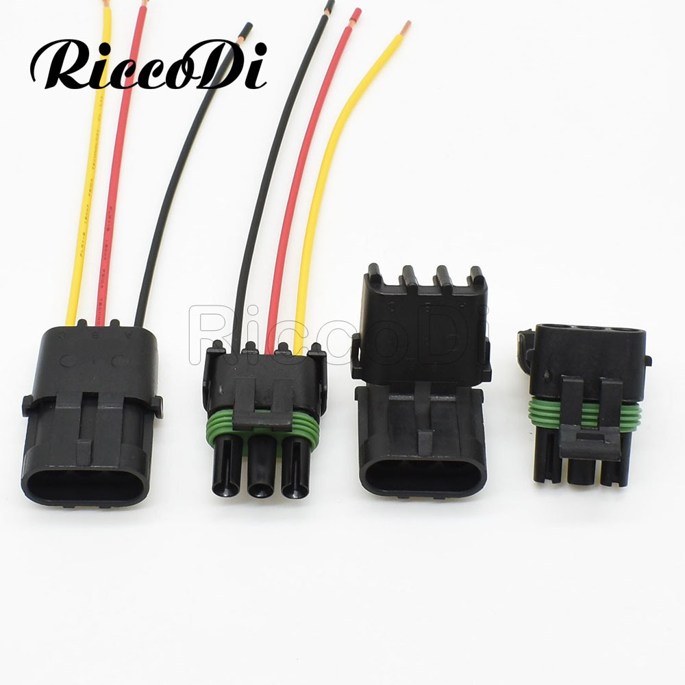 12015793 12010717 3 Pin Female Male Plug Haltech MAP TPS Waterproof ...
