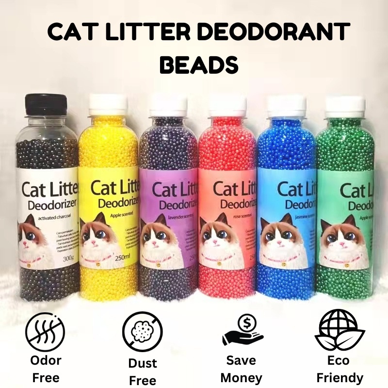 Cat Litter Deodorant Beads 250ML Absorbs Tight Odor Cat Stink Bead Tofu ...