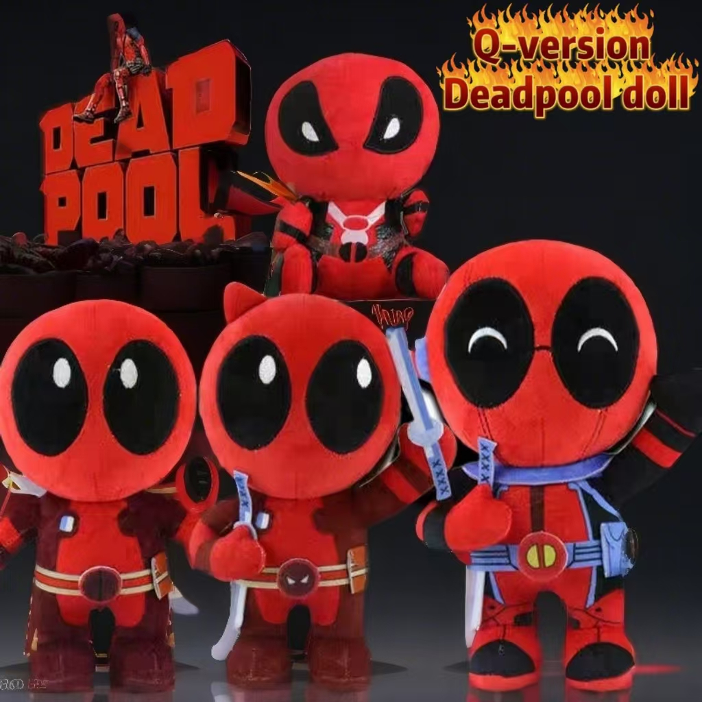 Kawaii Cute Q 30cm X-men Deadpool Movie Plush Puppet Figure | Shopee ...