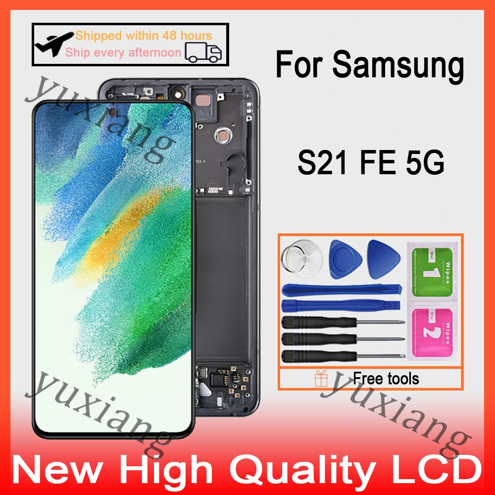 AMOLED OLED For Samsung Galaxy S21 FE 5G LCD Touch Screen With Frame Replacement | Shopee Malaysia