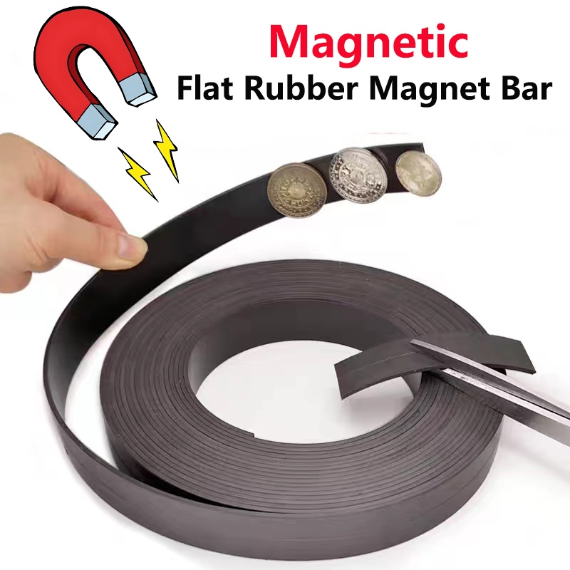 Flat Rubber Magnet Bar Magnetic Strip Insect Screen Rubber Magnet DIY ...