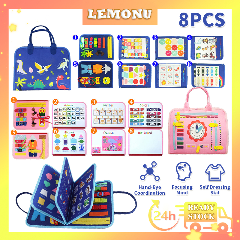 【Local Delivery】Baby Busy Book Sensory Activity Book for Toddlers ...