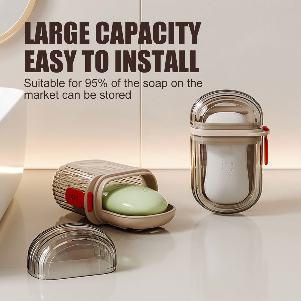 Soap Box/ Travel Soap Container with Lid/ Leak-proof Sealed Soap Box ...