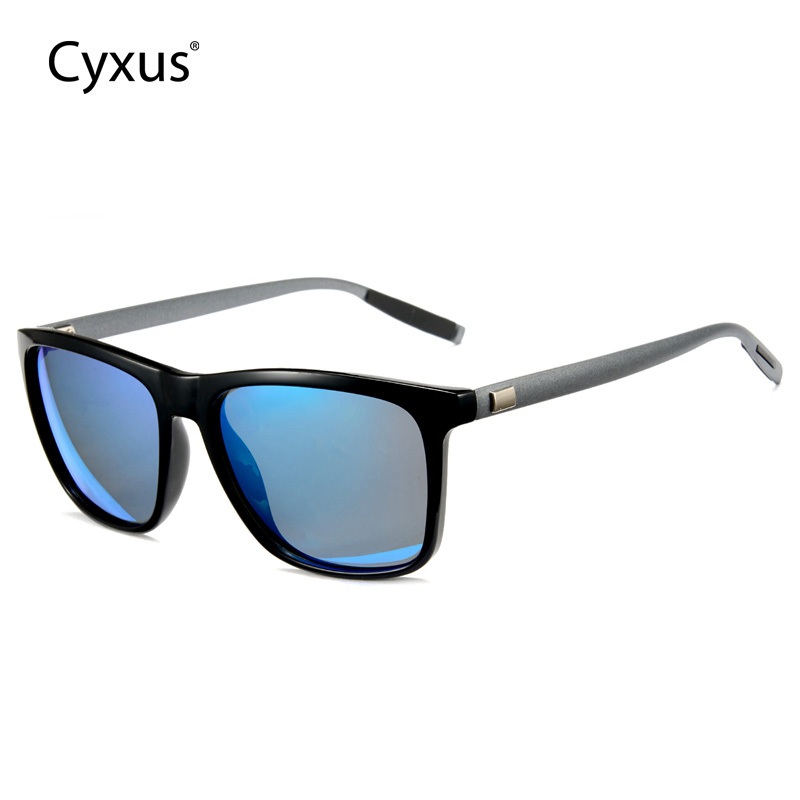 Cyxus Polarized Sunglasses Stainless Steel Frame Anti-Glare Reflection ...