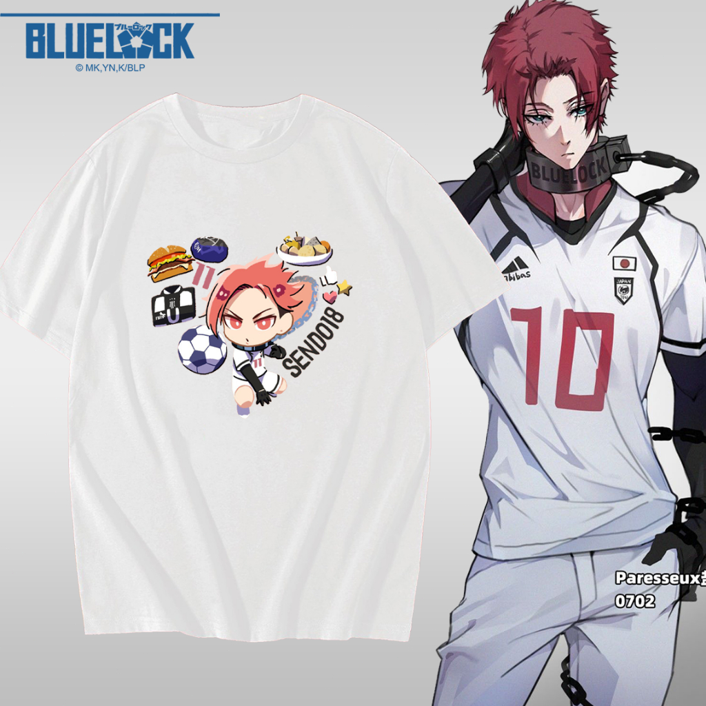 T-shirt, Blue Lock The Movie Episode Nagi 100% kapas, selesa dipakai ...