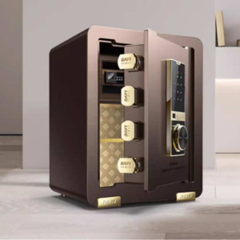 Box Cash Safe Fingerprint Unlock Box Anti Theft Safe Box For Homealarm ...