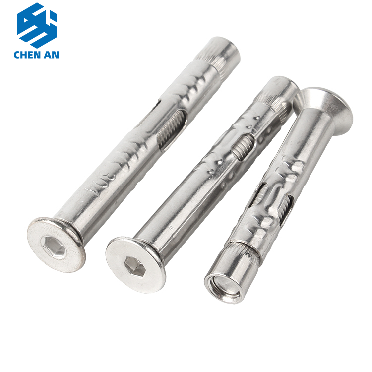 M6 M8 M10 M12 Concealed Sleeve Wall Plug Hex Anchor Nut Head Wedge ...