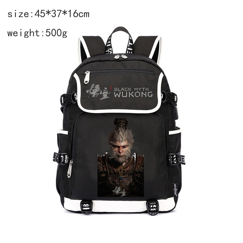 2024 Hot Sale Game Merchandise BLACK MYTH WUKONG School Bag Backpack ...