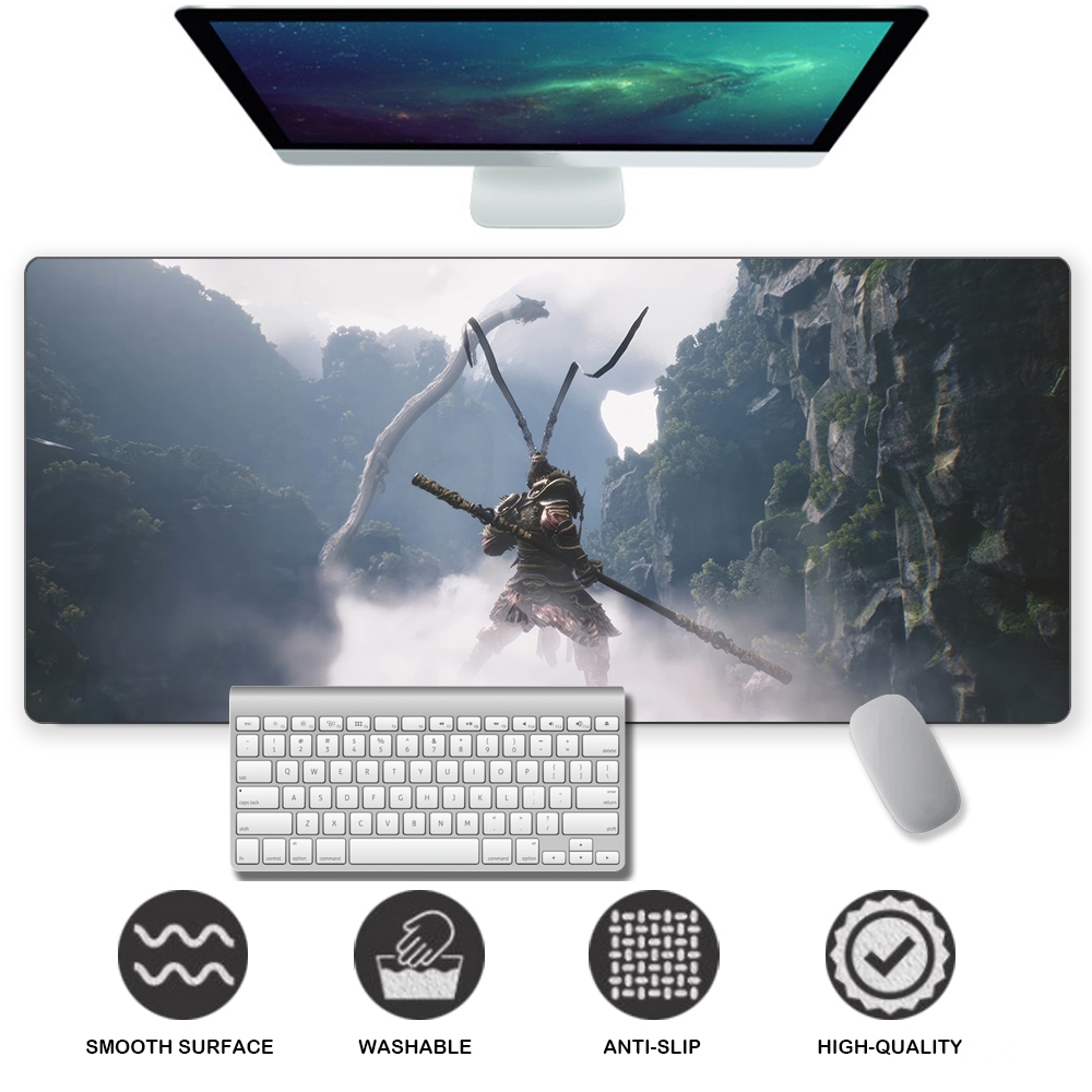 Black myth wukong Gaming Mouse Pad Black Large Extended Mousepad XL ...
