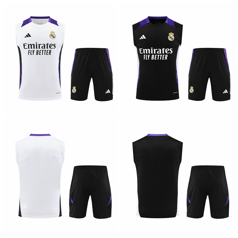2024-25 Season Real Madrid Training Jersey Sets Football Sports Vest ...