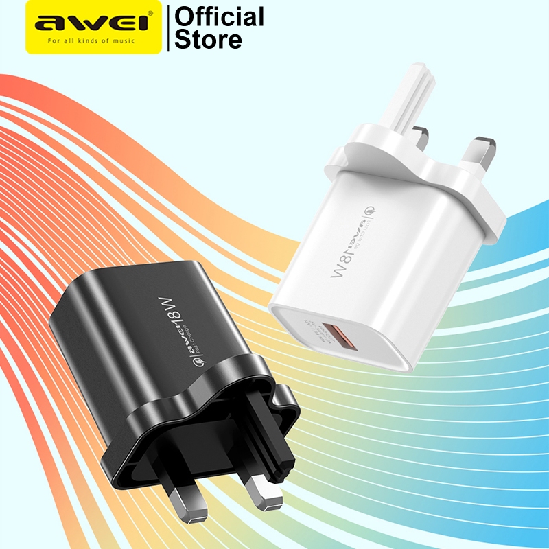 Awei PD59 18W Fast Charger For phone 15 USB Charger Power Adapter ...