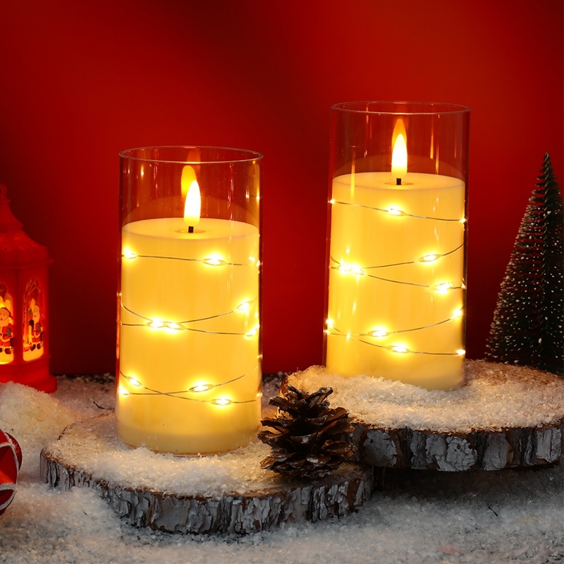 Acrylic LED Electronic Candle Light Battery Operated Candle For ...