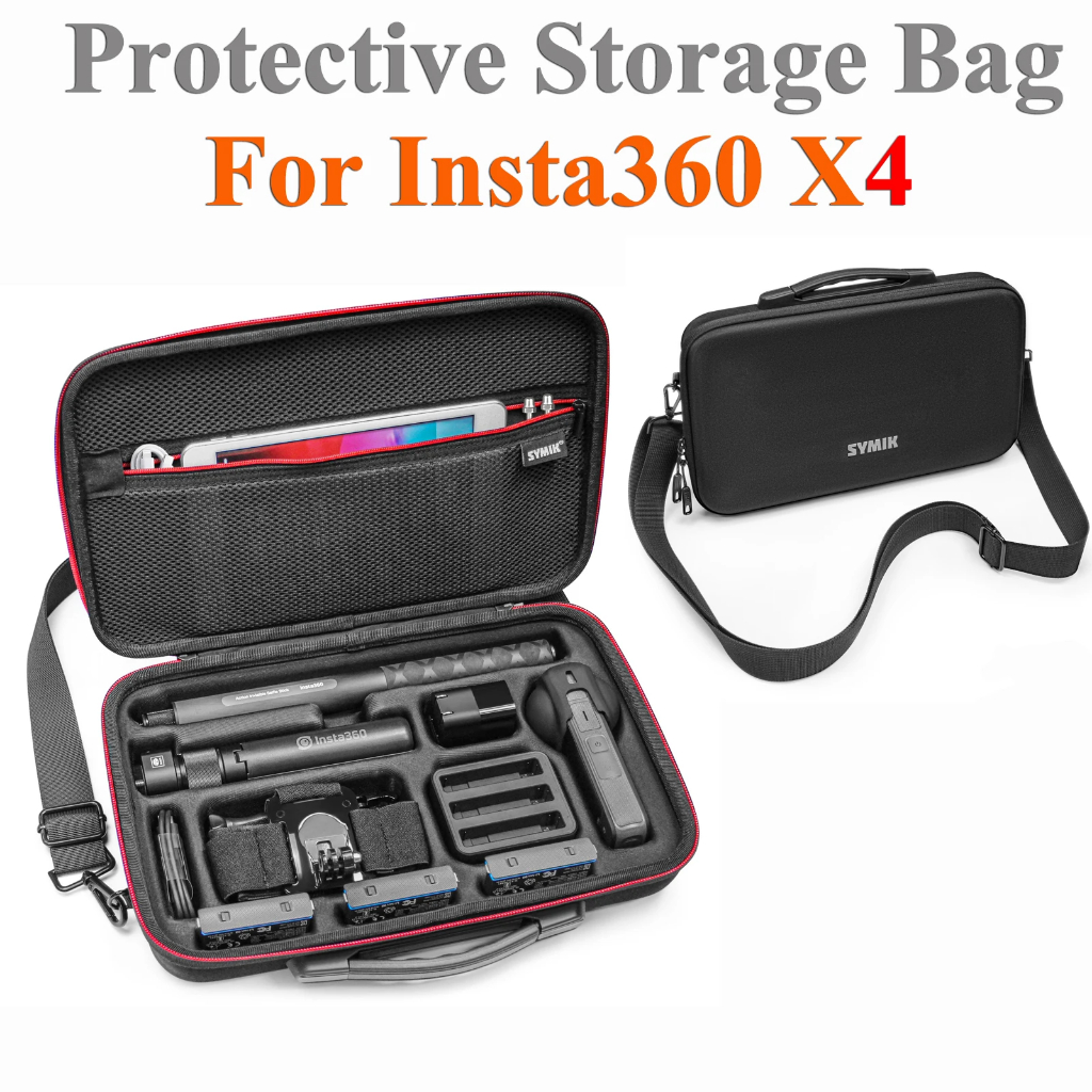 SYMIK S320-X Carrying Case for Insta360 X4, Anti-water Splash, Anti ...