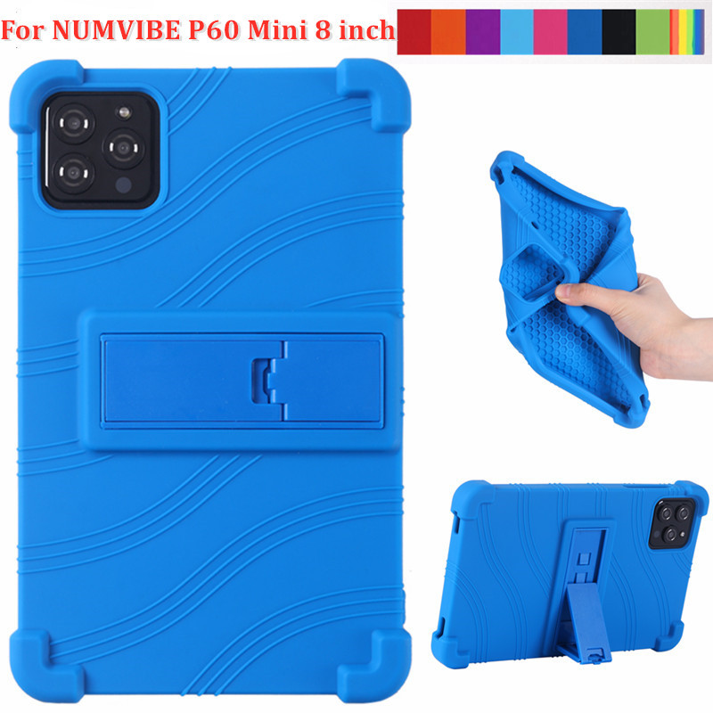 For NUMVIBE P60 Mini 8 inch 2024 Super Soft Silicon Tablet Case Stand ...