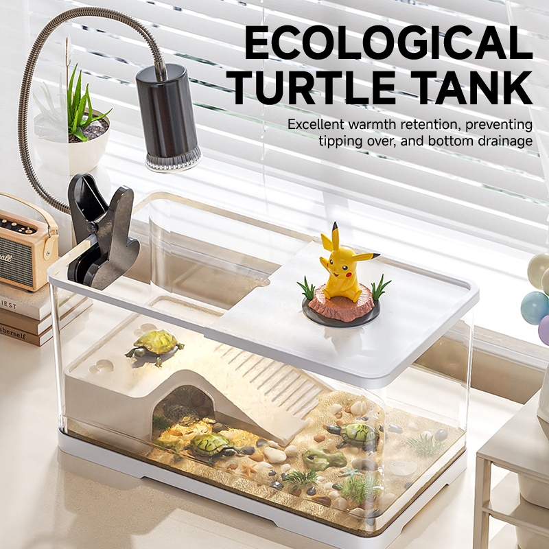 Turtle Tank Kit,Desk Aquarium Set,360 Aquarium,Turtle Tank Starter Kit ...
