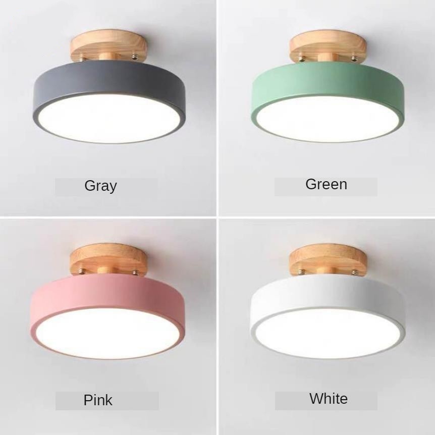 Ceiling light modern LED Nordic wooden indoor lighting light Bedroom ...