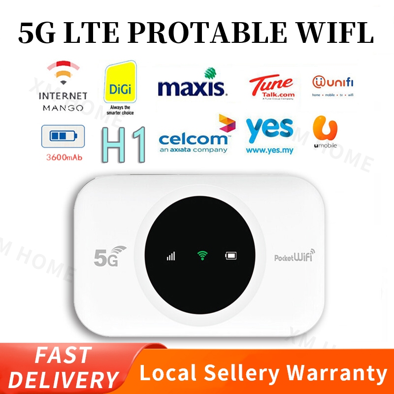【5 Years Warranty】Mini Wifi Portable Pocket Poket 4G/5G Sim Card Wifi ...